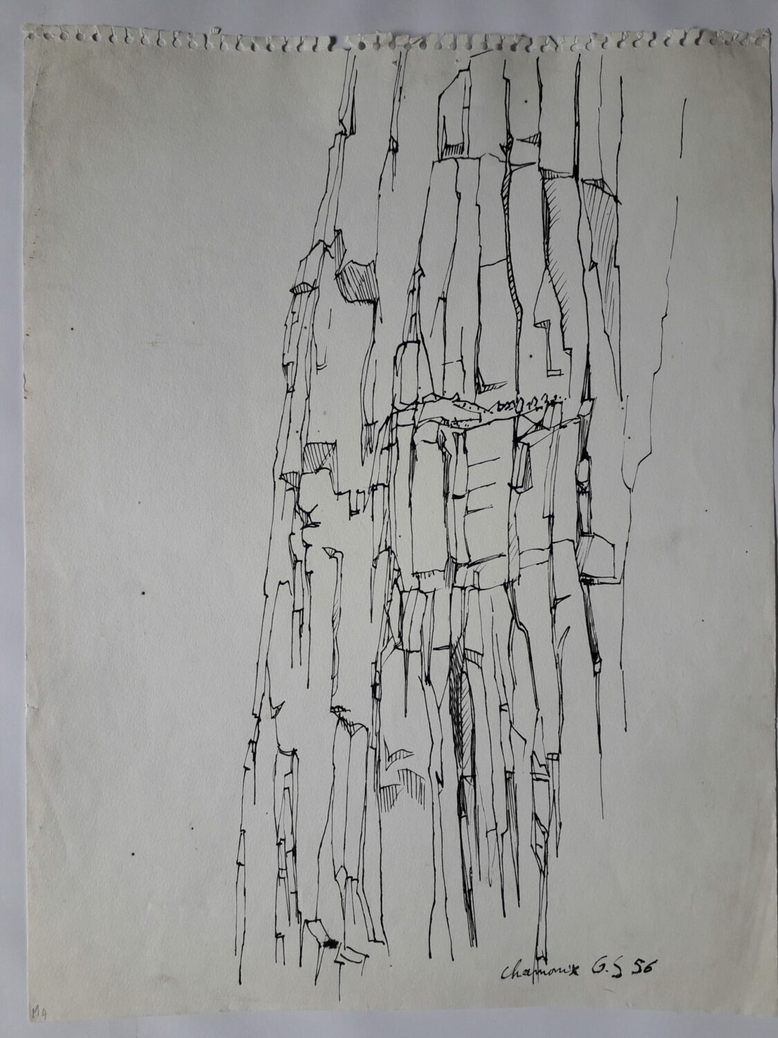SINGER Gérard Chamonix 1956-4 - Galerie Les Echappées de l'Art