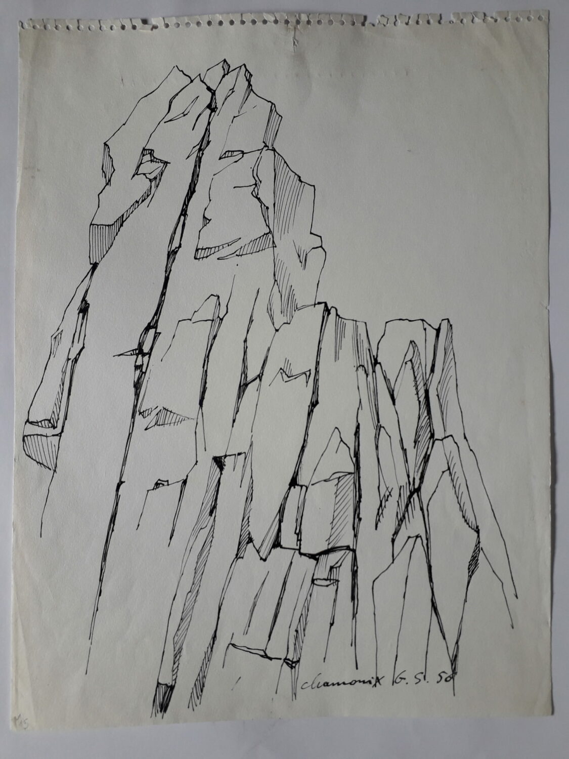 SINGER Gérard Chamonix 1956-5 - Galerie Les Echappées de l'Art